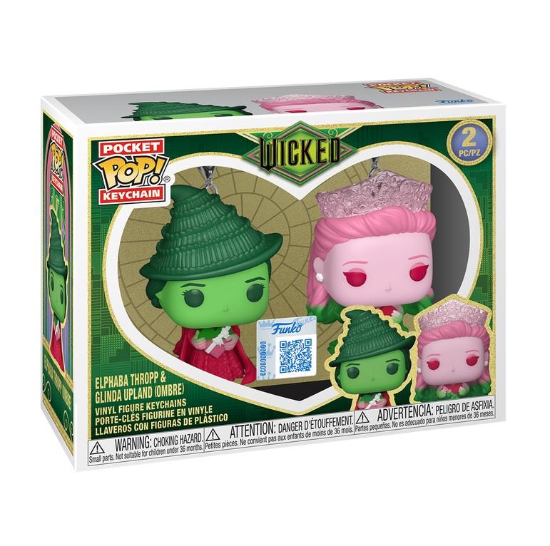WICKED - Pocket Pop Keychains 2 Pack- Glinda & Elphaba (Ombre ...