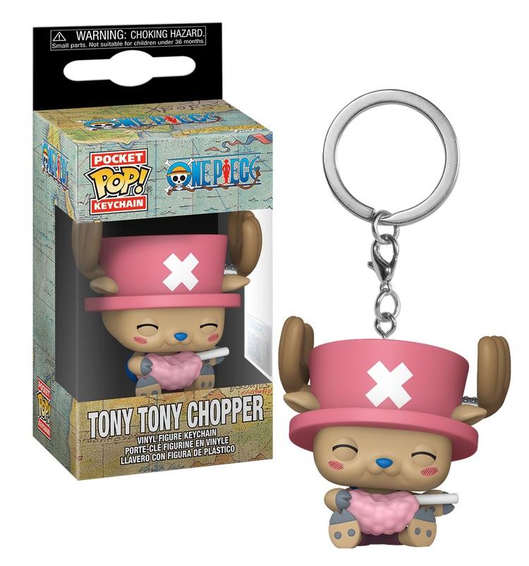 ONE PIECE - Pocket Pop Keychains - Chopper with cotton candy ...