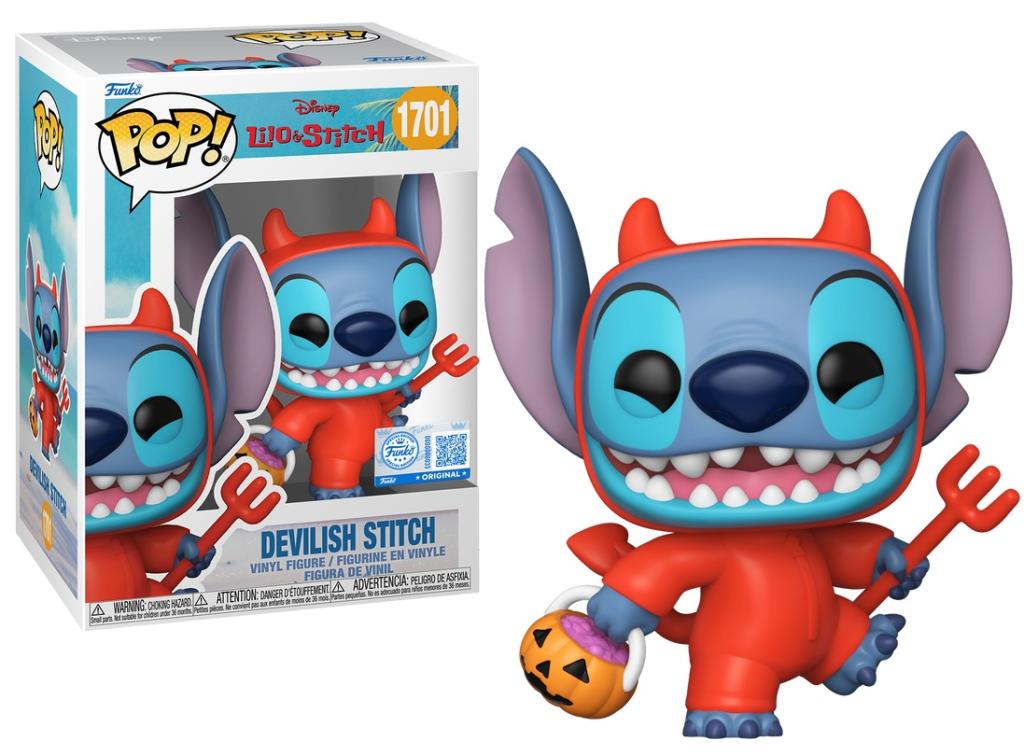 LILO & STITCH - POP Disney N° 1701 - Stitch as Devil with Chase : ShopForGeek.com: Bobble Head ...