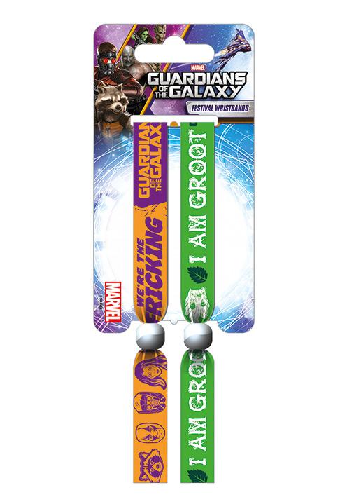 GUARDIANS OF THE GALAXY - Pack 2 Festival Wristband - I Am Groot ...