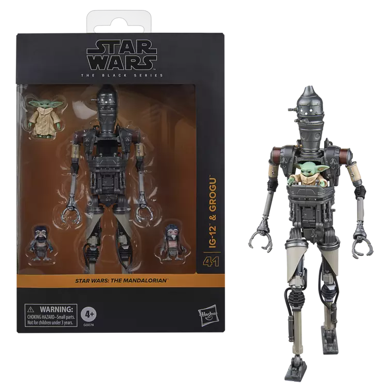THE MANDALORIAN - IG-12 & Grogu - Figure Black Series 15cm ...