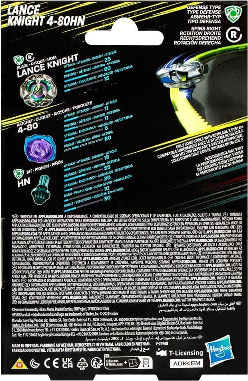 BEYBLADE X - Lance Knight Defense 4-80HN Starter Pack : ShopForGeek.com: Figurines Hasbro Manga