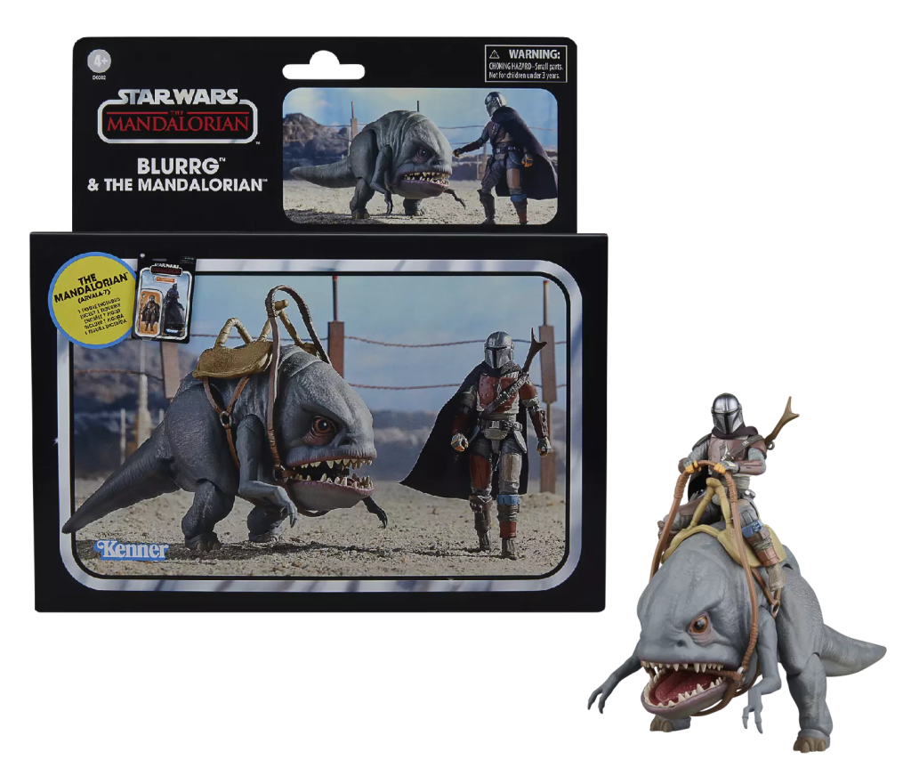 THE MANDALORIAN - Blurrg & Mandalorian - Fig. Vintage Collection 10cm ...