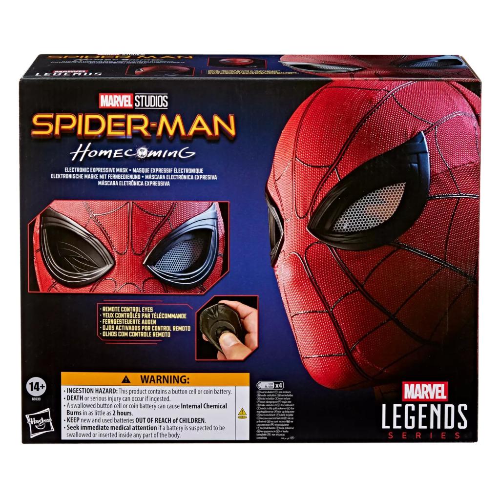 MARVEL - Electronic Helmet Expressive Spider-Man Legend Series ...