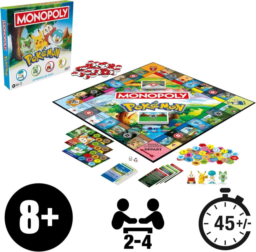 MONOPOLY - POKEMON (French) : ShopForGeek.com: Juego de mesa Hasbro Pokemon