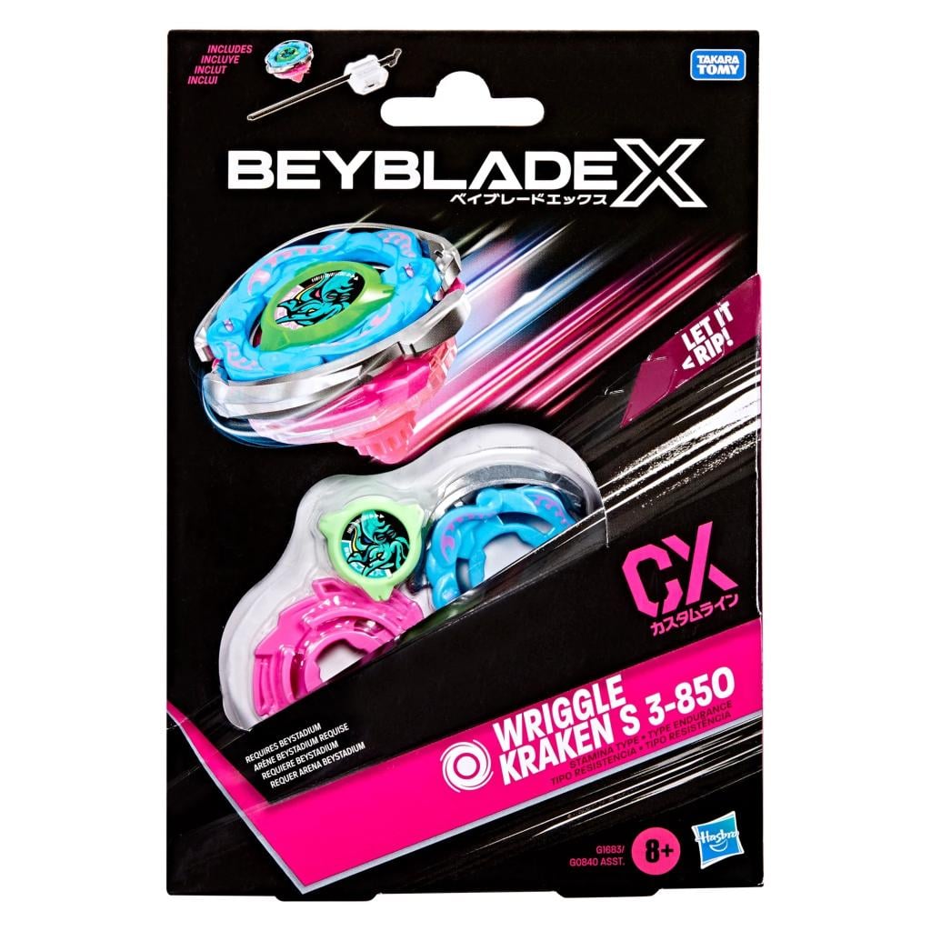 BEYBLADE X - Wriggle Kraken S 3-85O CX Starter Pack : ShopForGeek.com ...