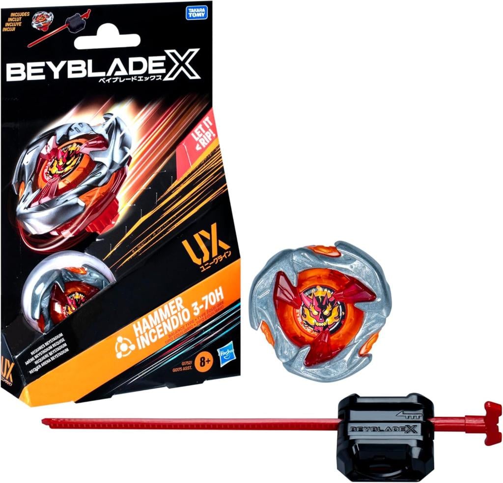 BEYBLADE X - Hammer Incendio 3-70H UX Starter Pack : ShopForGeek.com ...