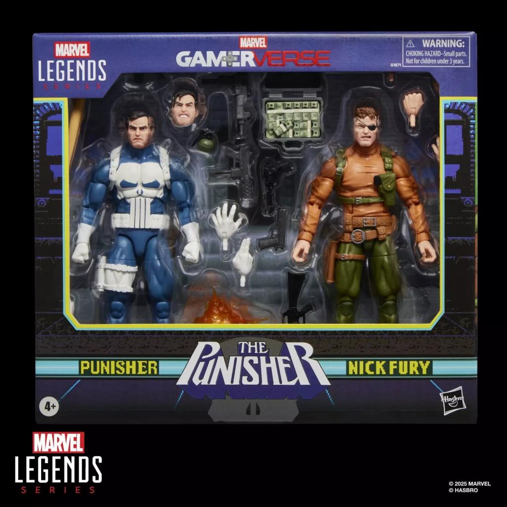 MARVEL - Punisher & Nick Fury "Gamerverse" - Fig. Legends Series 15cm ...
