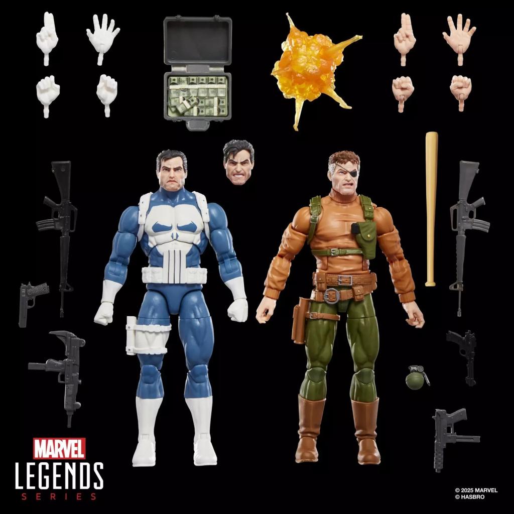 MARVEL - Punisher & Nick Fury "Gamerverse" - Fig. Legends Series 15cm ...