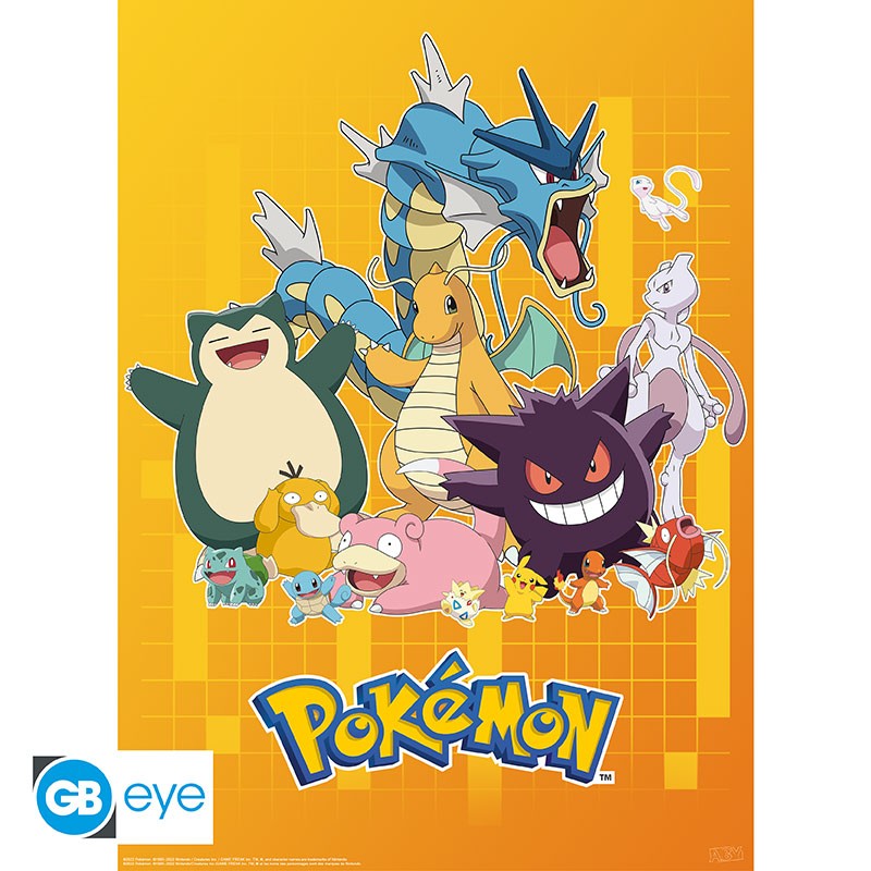 POKEMON - Personnages en couleurs - Set 2 chibi posters '52x38 ...