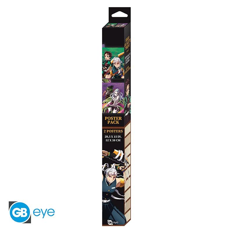 DEMON SLAYER - Entertainment district - Set de 2 posters '52x38 ...
