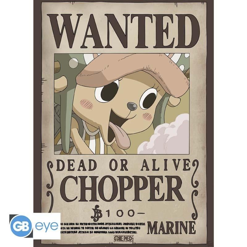 ONE PIECE - Wanted Chopper & Brook - Set 2 posters '52x38 ...