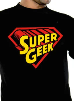GEEK Collection - T-Shirt SUPERGEEK (M) : ShopForGeek.com: T-Shirt GEEK ...