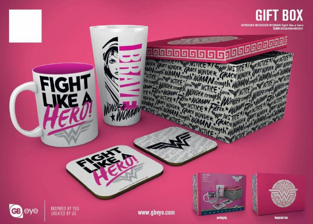 DC COMICS - Gift Box - Chope, mug, 2 dessous de verre - Wonder Woman ...