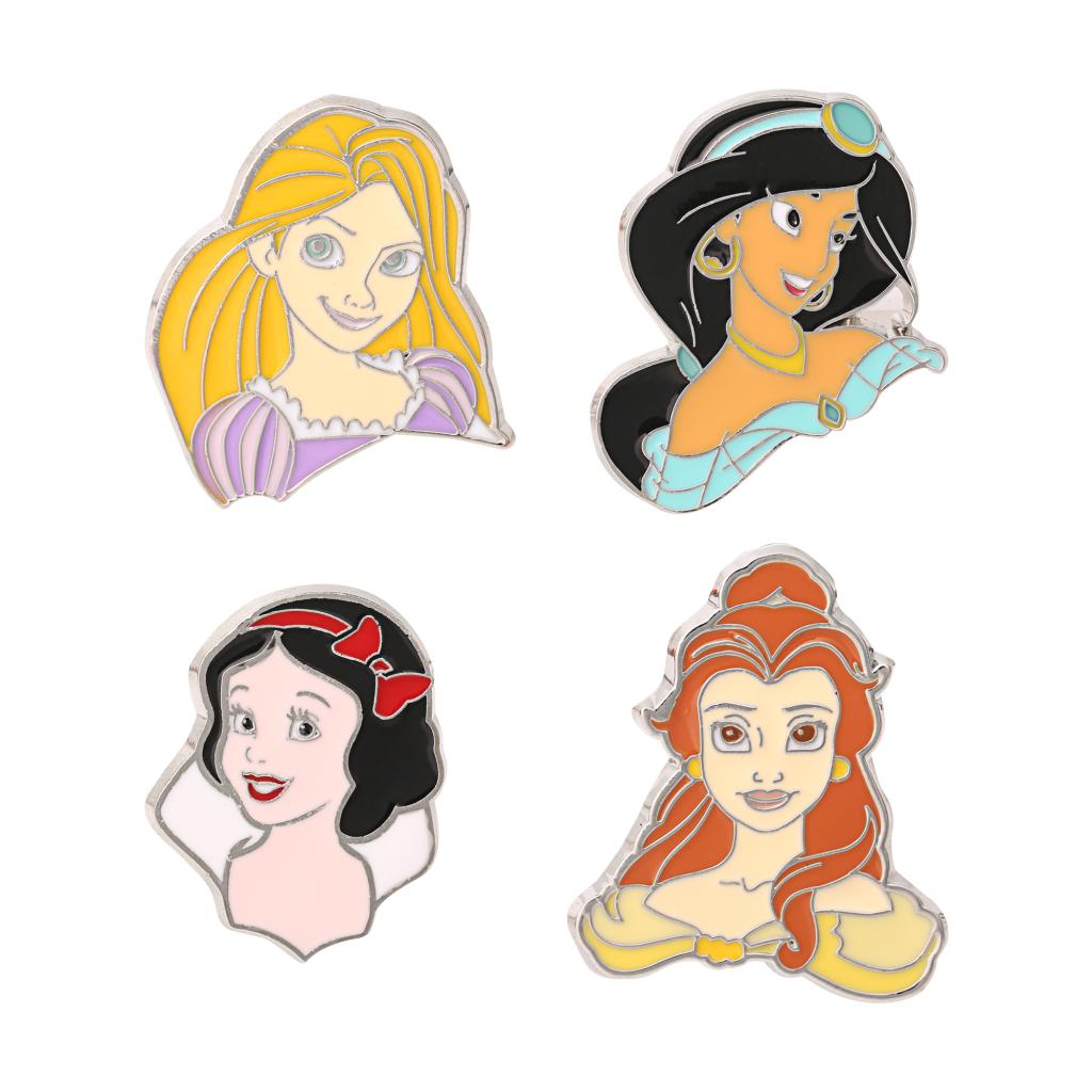 DISNEY - Princess - Set of 4 Pins Badge : ShopForGeek.com: Badges ...