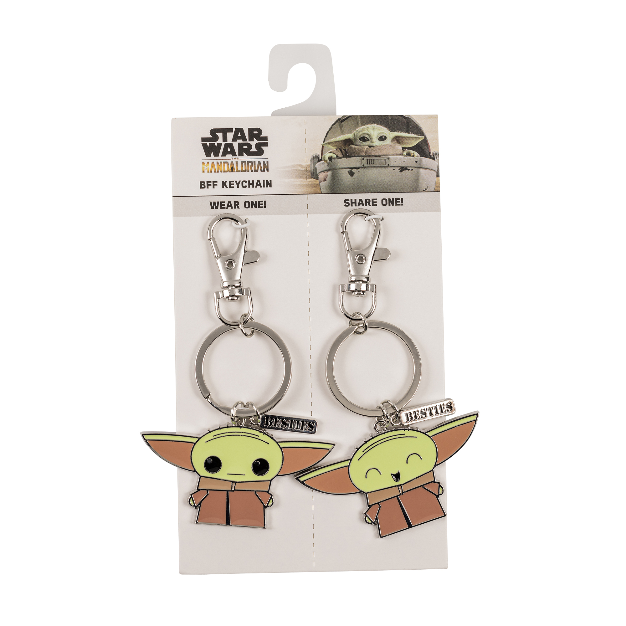 THE MANDALORIAN - Grogu - Duo Set Metal BFF Keychains : ShopForGeek.com ...