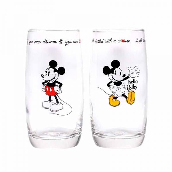DISNEY CLASSIC - Large Glass Set of 2 - It All Started With a Mouse ...