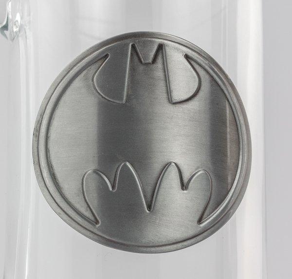 DC COMICS - Beer Glass 500ml Metal Badge - Batman Logo : ShopForGeek ...