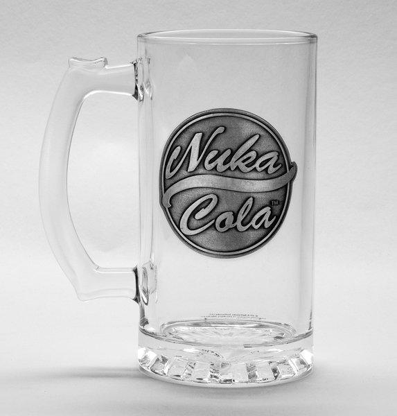 FALLOUT - Beer Glass 500ml Metal Badge - Nuka Cola : ShopForGeek.com ...