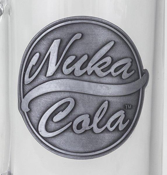 FALLOUT - Beer Glass 500ml Metal Badge - Nuka Cola : ShopForGeek.com ...
