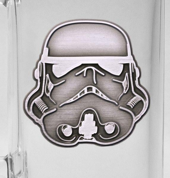 ORIGINAL STORMTROOPER - Beer Glass 500ml Metal Badge - Helmet ...