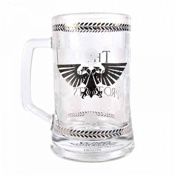 WARHAMMER - Glass Tankard 500ml - Emperor : ShopForGeek.com: Glass ...