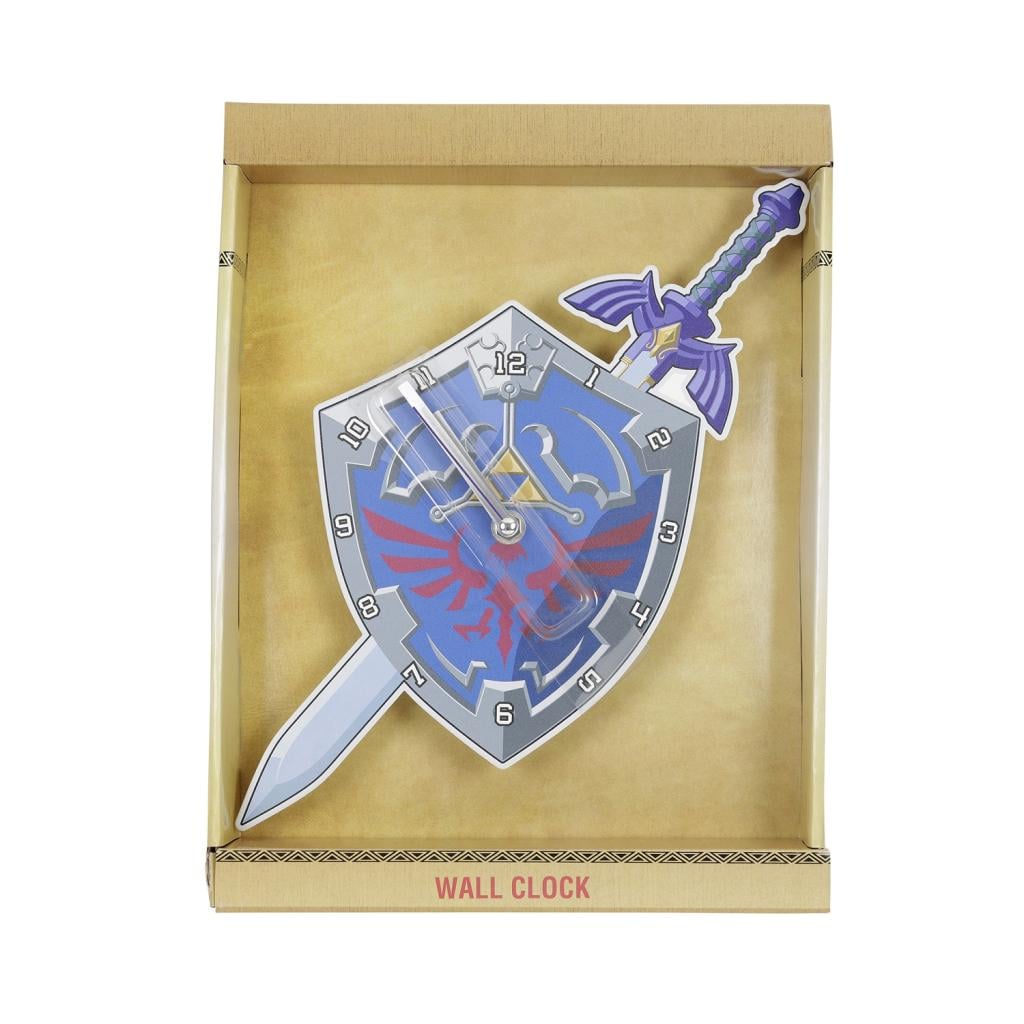 ZELDA - Shield & Sword - Metal Wall Clock : ShopForGeek.com: Reloj ...