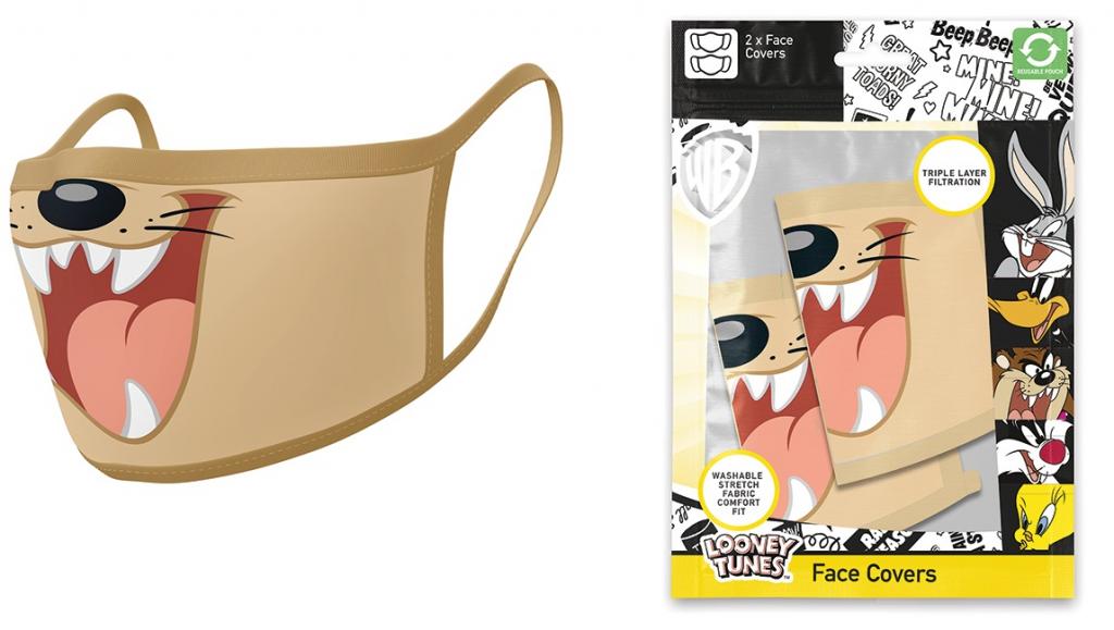 LOONEY TUNES - Taz - Set de 2 masques visage : ShopForGeek.com ...