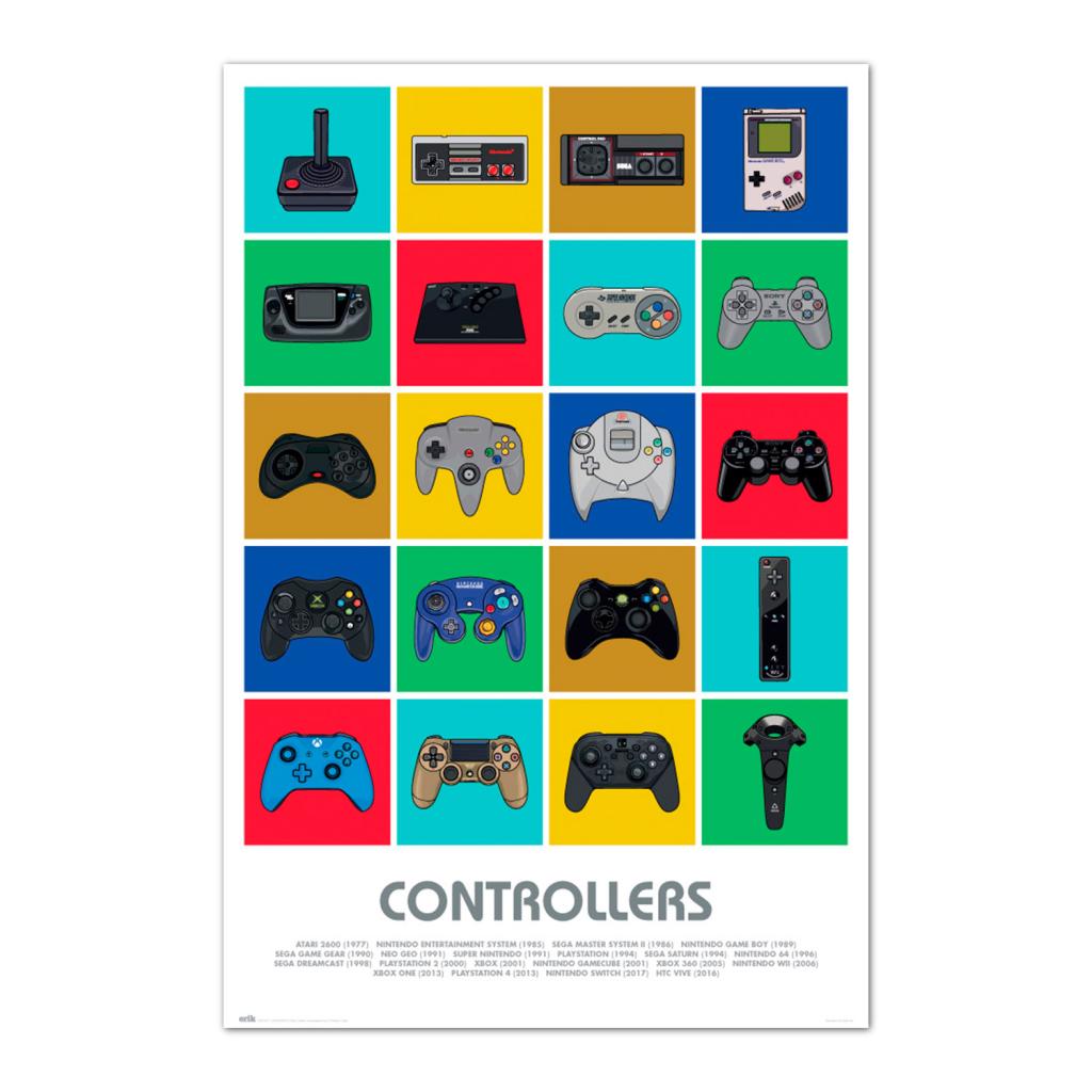 GAMERS - Controllers - Poster 61x91cm : ShopForGeek.com: Poster Grupo ...