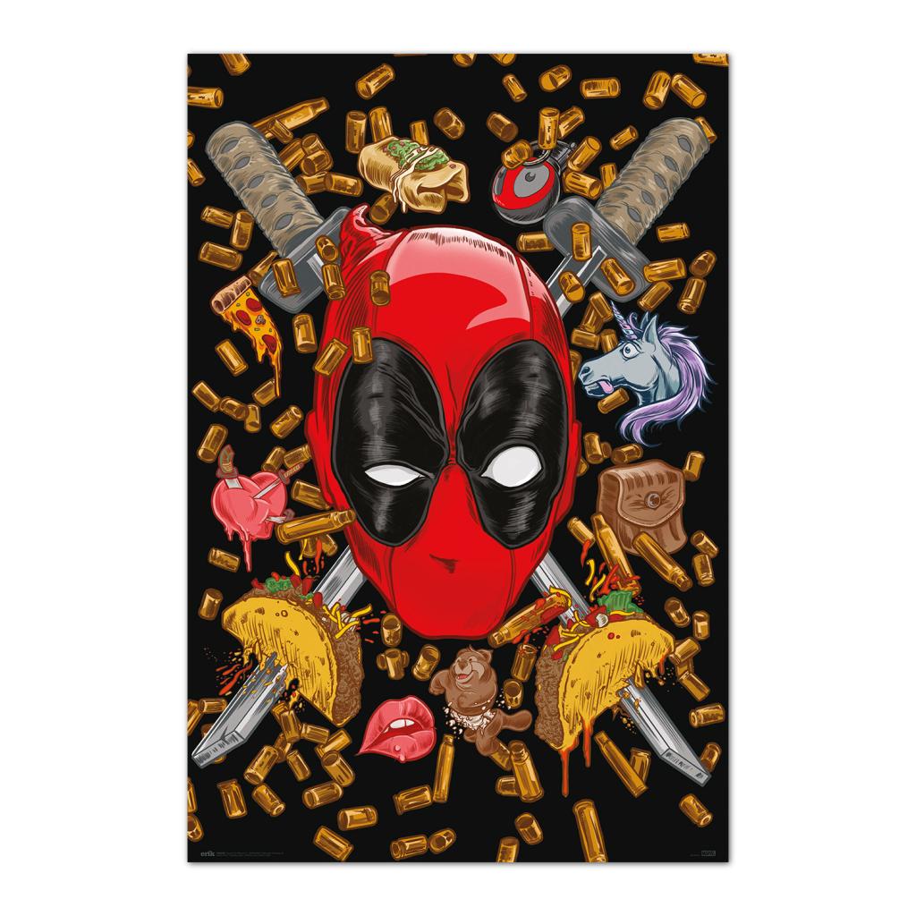 DEADPOOL - Bullets & Chimichangas - Poster 61 x 91cm : ShopForGeek.com ...