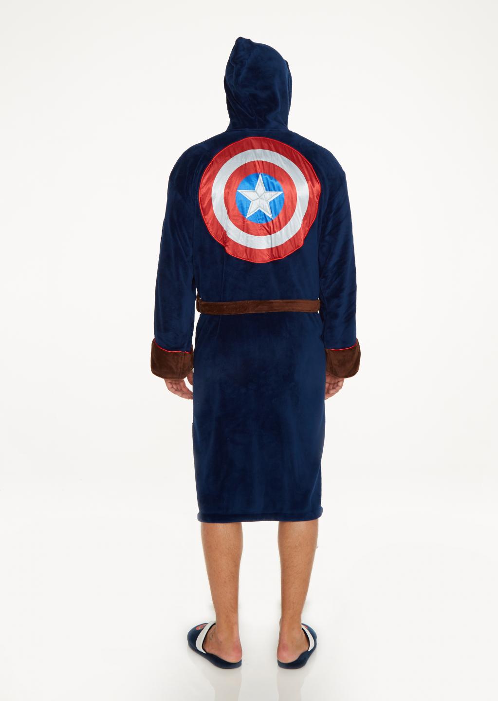 MARVEL - Bathrobe Mens - Captain America - One Size : ShopForGeek.com ...