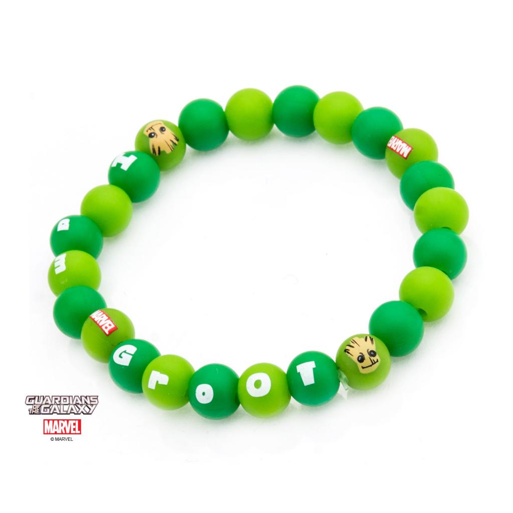 GUARDIANS OF THE GALAXY - Groot Silicone Beads Bracelet : ShopForGeek ...