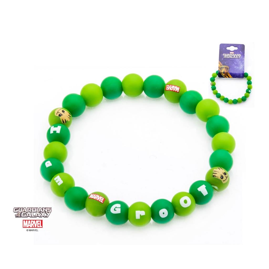 GUARDIANS OF THE GALAXY - Groot Silicone Beads Bracelet : ShopForGeek ...
