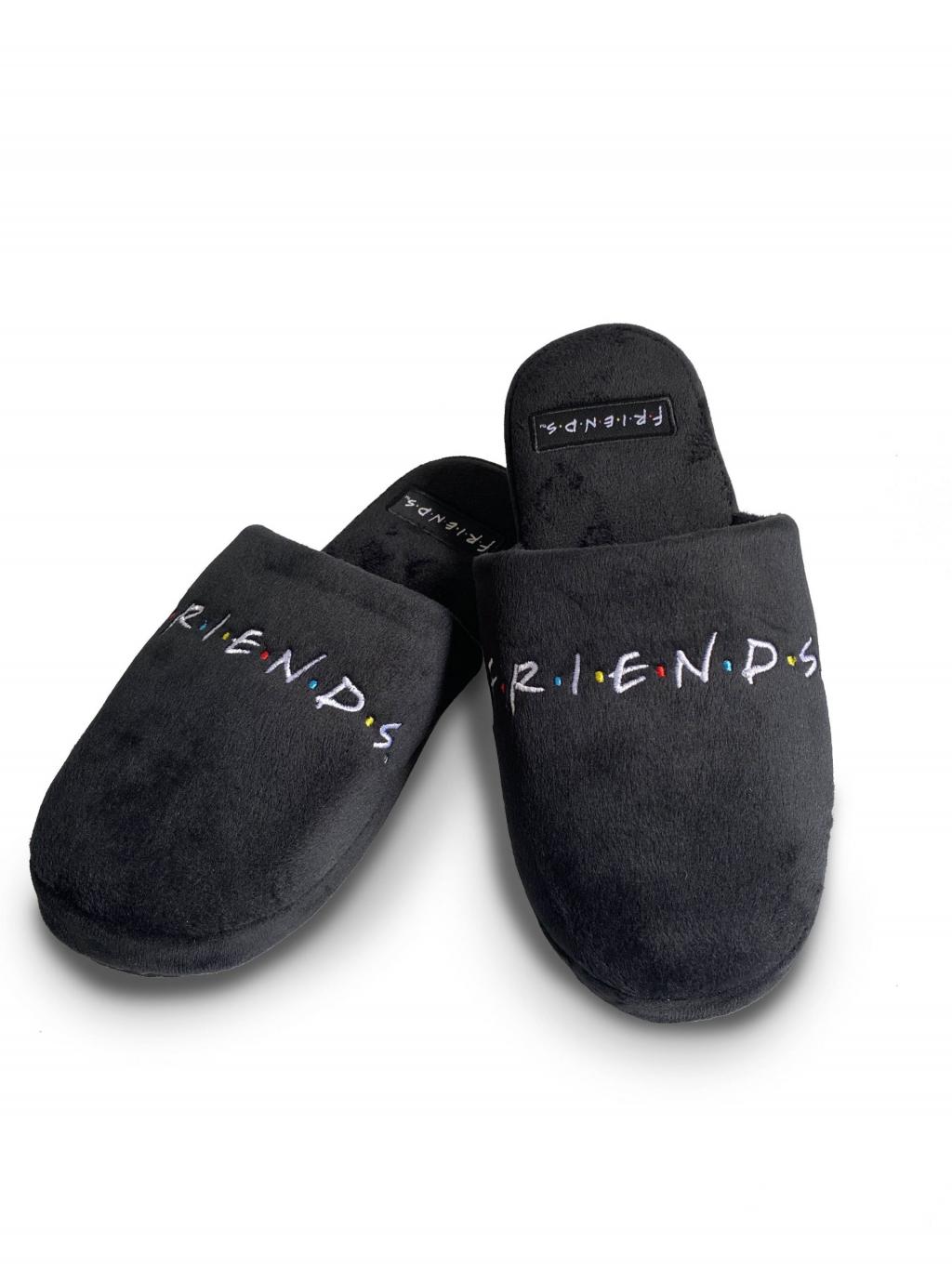 FRIENDS - Logo Black - Mule Slippers S38-41 : ShopForGeek.com: Slippers ...