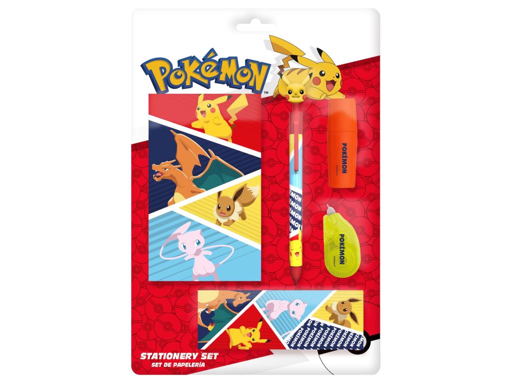 POKEMON - Stationery Set with Notebook - 5pc : ShopForGeek.com ...