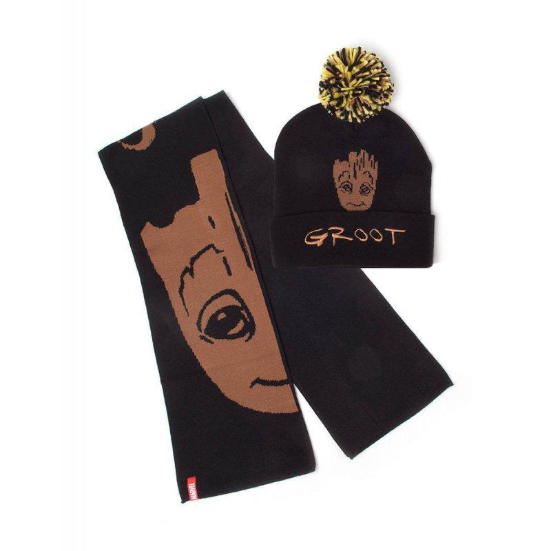 MARVEL - Groot - Beanie & Scarf : ShopForGeek.com: Beanie hat Difuzed ...