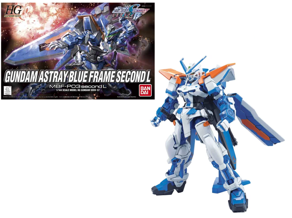 GUNDAM - HG Astray Blue Frame Second L 1/144 - Model Kit : ShopForGeek ...