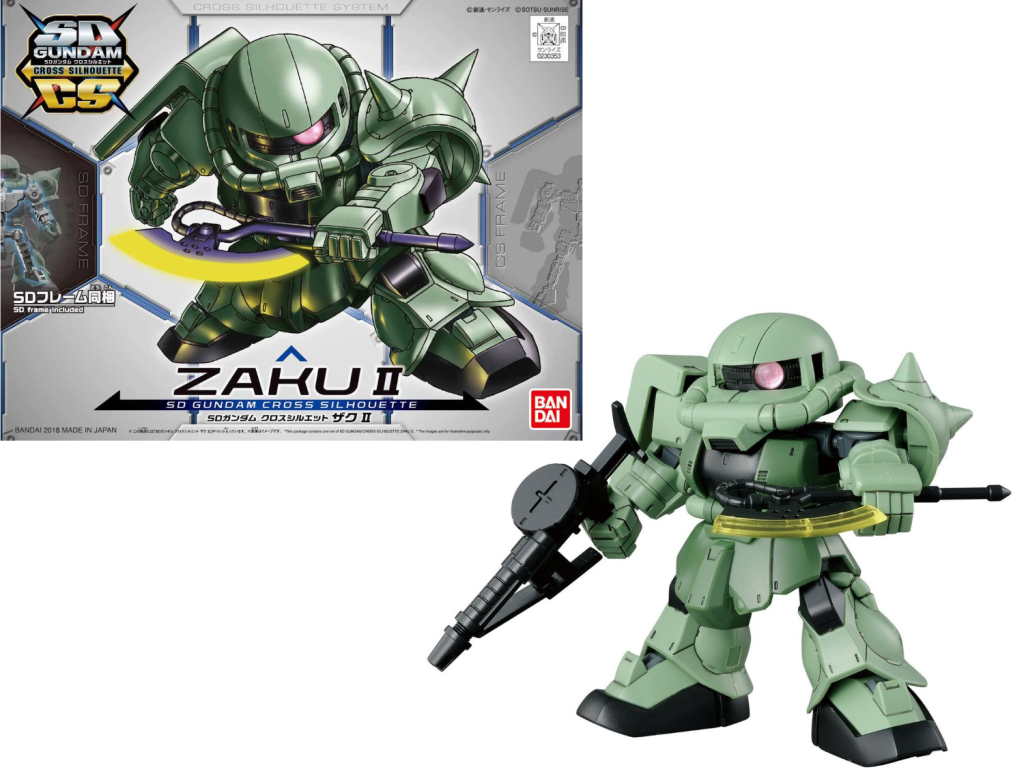 GUNDAM - SD Gundam Cross Silhouette Zaku 2 - 8cm : ShopForGeek.com ...