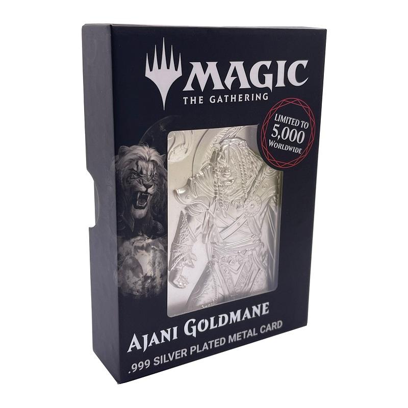 MAGIC THE GATHERING - Ajani Goldmane - Silver Plated Card Collector ...
