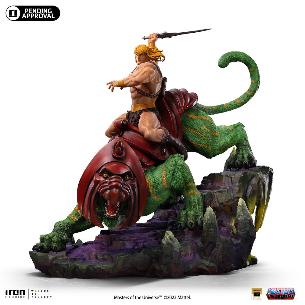 MOTU - Musclor & Tigre de Combat - Statuette Art Scale 1/10 31cm ...