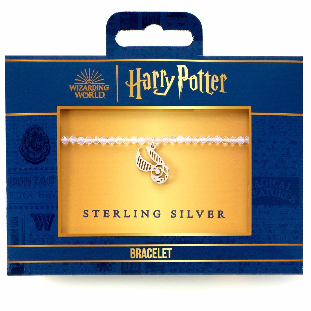 HARRY POTTER - Golden Snitch - Sterling Silver Charm & Pearls Bracelet ...