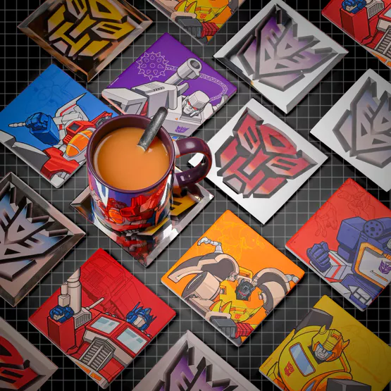 TRANSFORMERS Autobot Optimus Prime - Ceramic Square Coaster ...