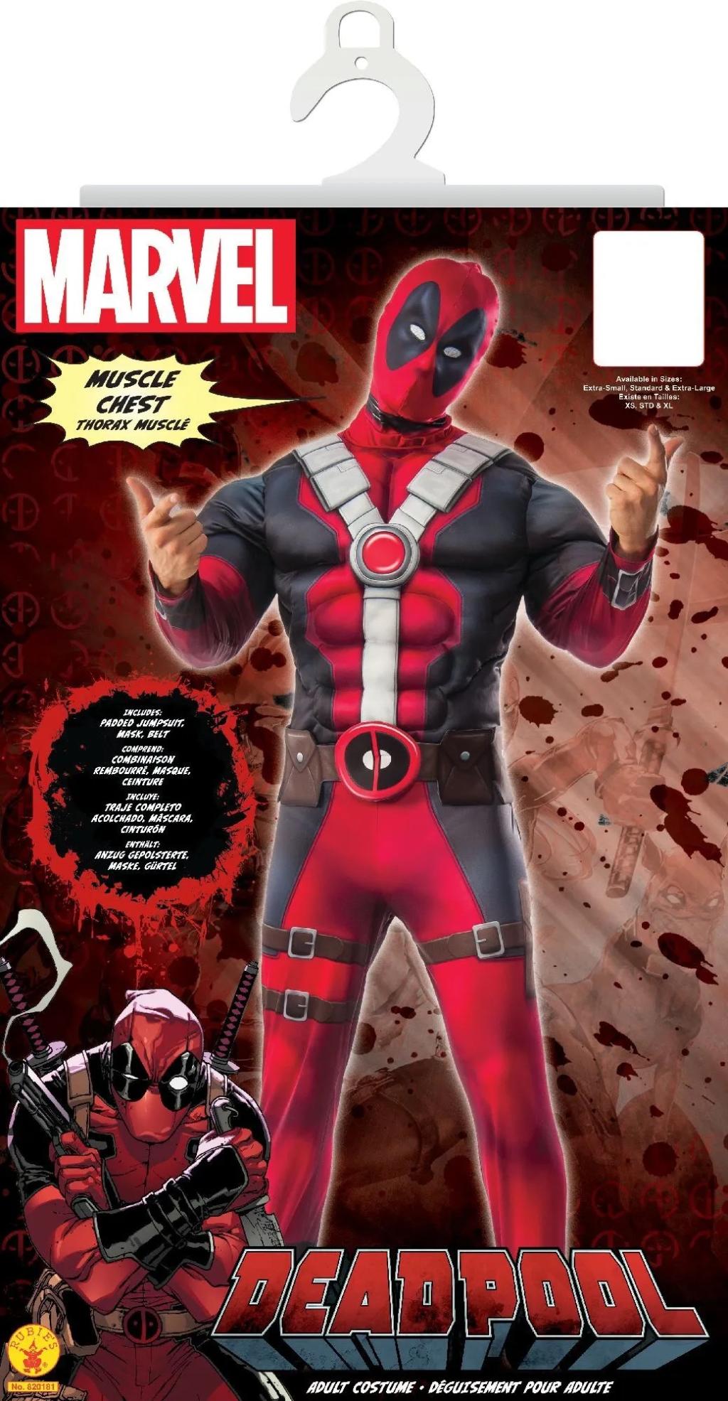 MARVEL - Deadpool - Luxe Adult Disguise - Standard Size Suit ...