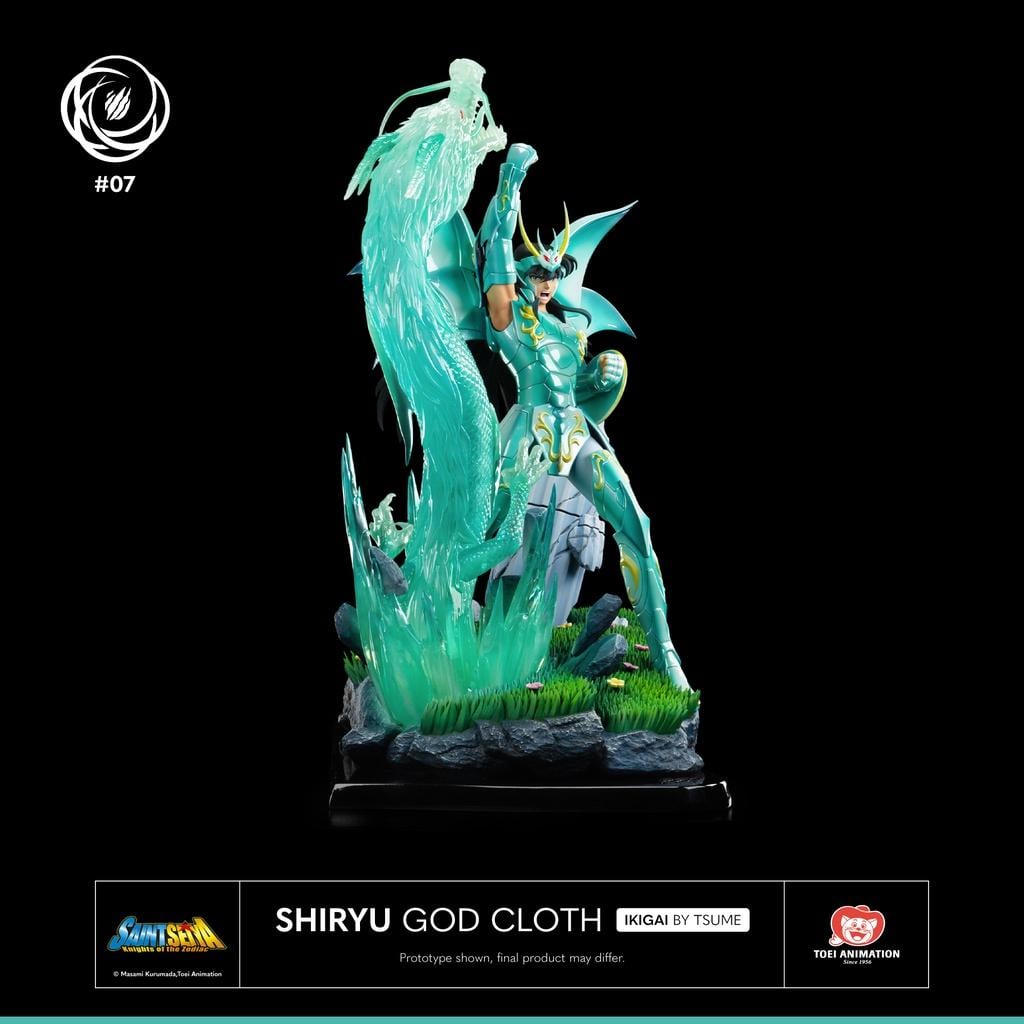 SAINT SEIYA - Shiryu God Cloth -Statue Ikigai Résine 1/6 By Tsume 43cm ...