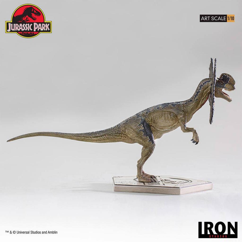 JURASSIC PARK - Dilophosaurus - Statuette Art Scale 18cm : ShopForGeek ...