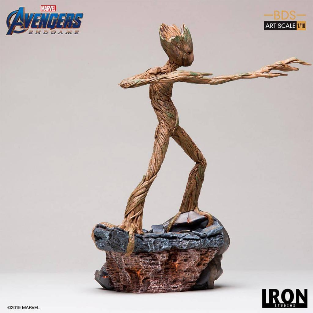 AVENGERS ENDGAME - Groot Statue - 24cm : ShopForGeek.com: Figurine Iron ...