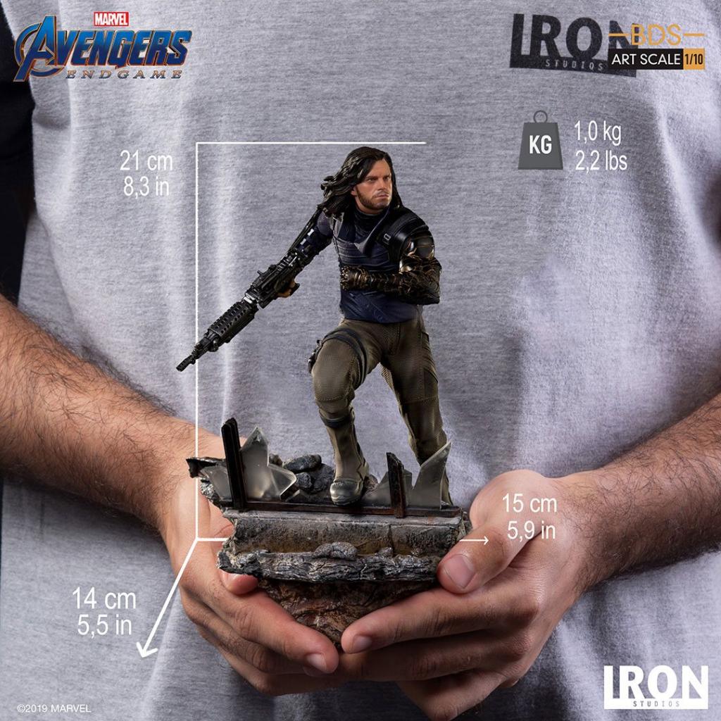 AVENGERS ENDGAME - Winter Soldier Statue - 21cm : ShopForGeek.com ...