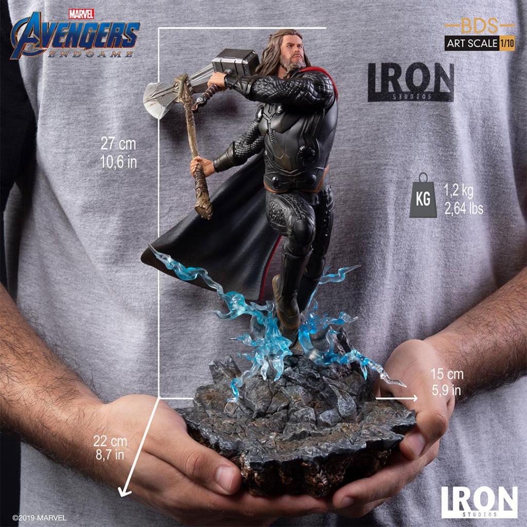 AVENGERS ENDGAME - Thor Statue - 27cm : ShopForGeek.com: Figurine Iron ...