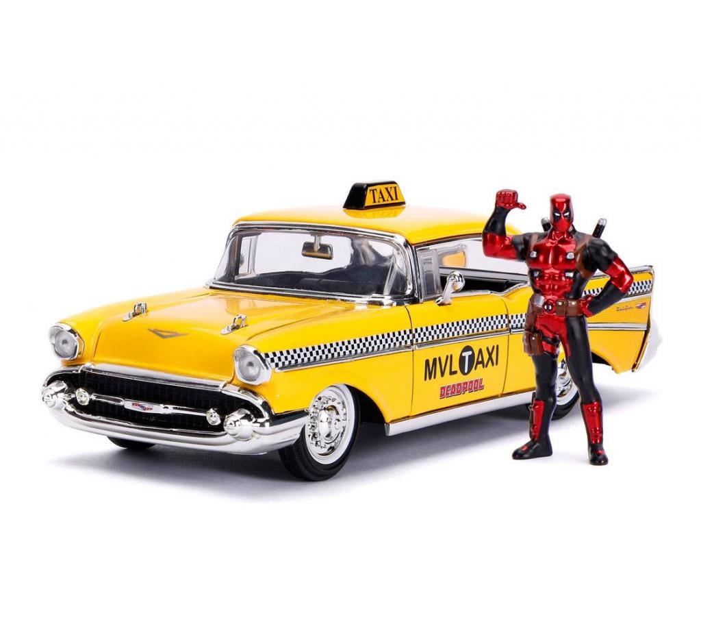 DEADPOOL - METAL Die Cast - Yellow Taxi with Deadpool : ShopForGeek.com ...