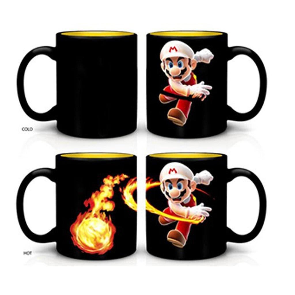 NINTENDO - Heat Change Coffee Mug 600ml Super Mario Fireball ...